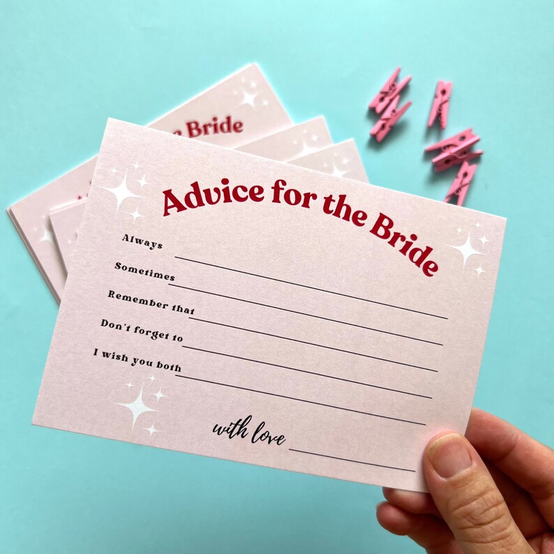 Bridal Shower Activity Cards Wedding Activity Cards Retro Bridal Shower ...