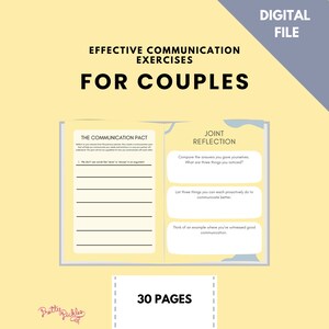 Couples Communication Worksheets Couples Therapy Workbook Couples ...