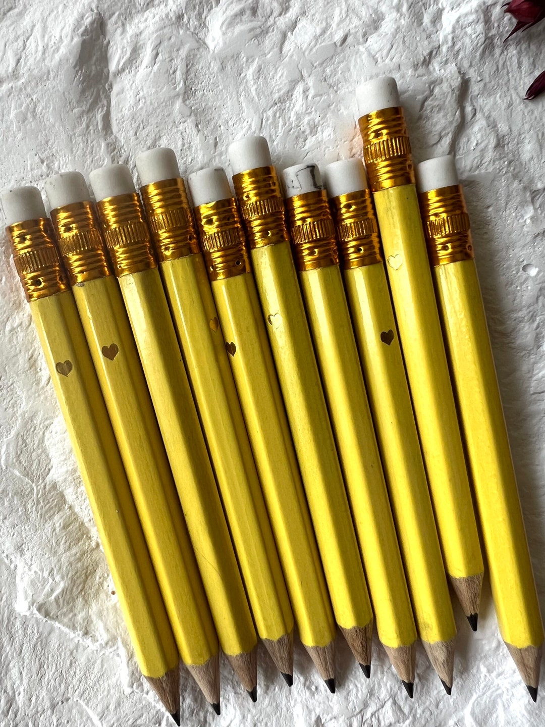 Small Yellow Golf Pencils Pastel Yellow Pencils Games Bridal Shower ...