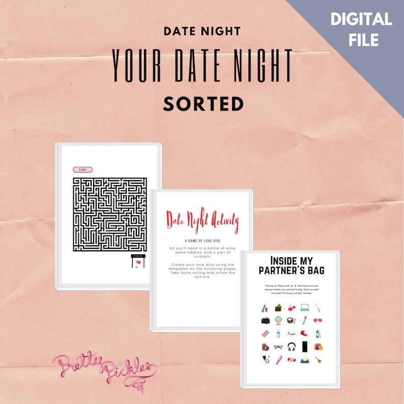 Couple Games Fun Date Night Printables Activities For Couples Etsy