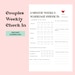 Couples Weekly Check-in Worksheet Marriage Health Check Questions ...