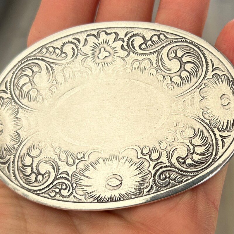 Silver Belt Buckle - Etsy
