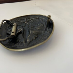 Vintage Owl Head Belt Buckle - Barn Great Horned Snowy Wings Bird Lover ...