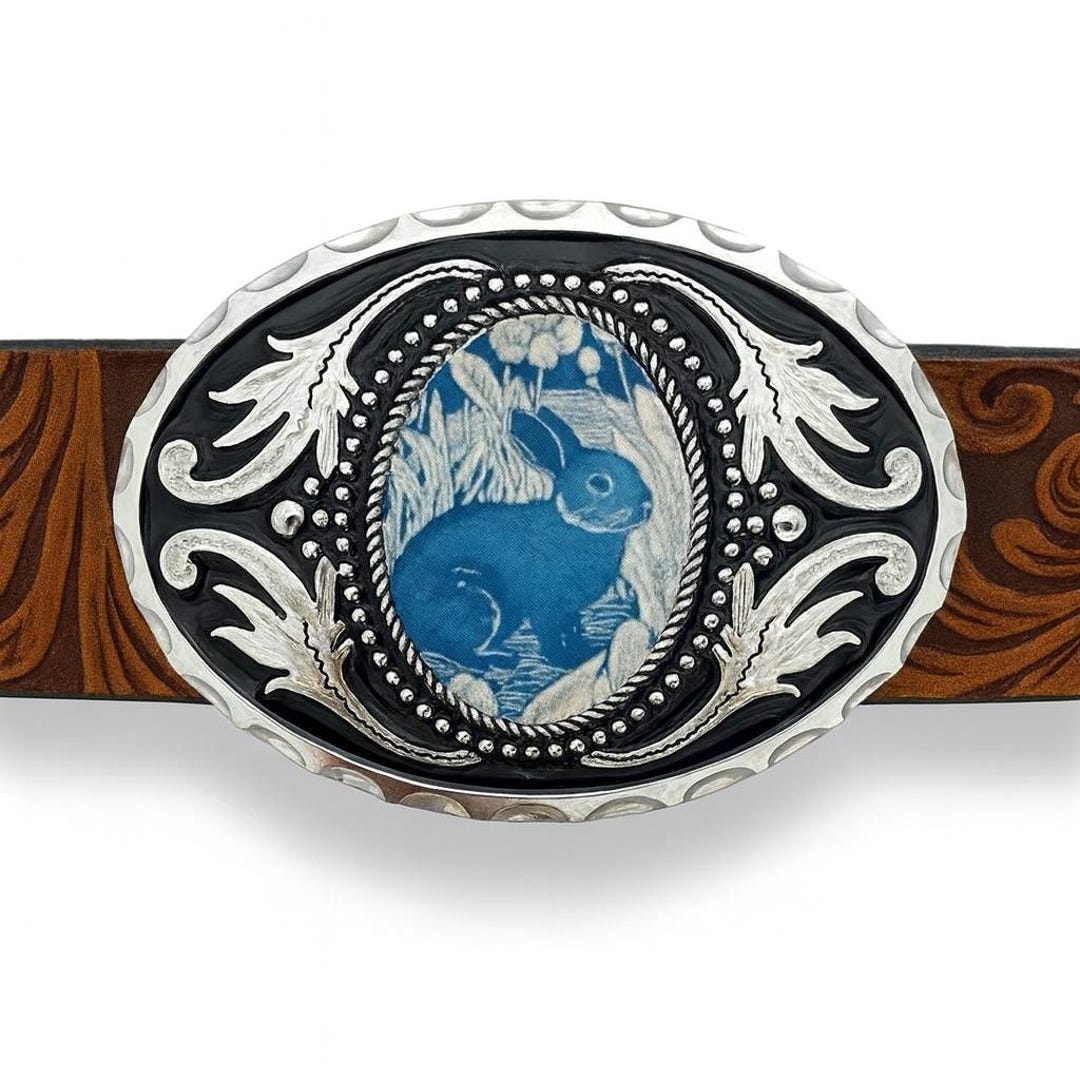 Vintage Style Rabbit Belt Buckle: Western Rodeo Bunny Design - Etsy