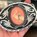 Cowboy Riding Jackrabbit Belt Buckle - Western Silver Metal Buckle - Etsy