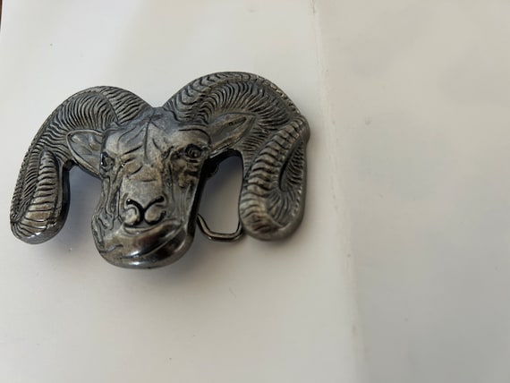 Vintage Bighorn Sheep Belt Buckle: Western Style Ram … - Gem