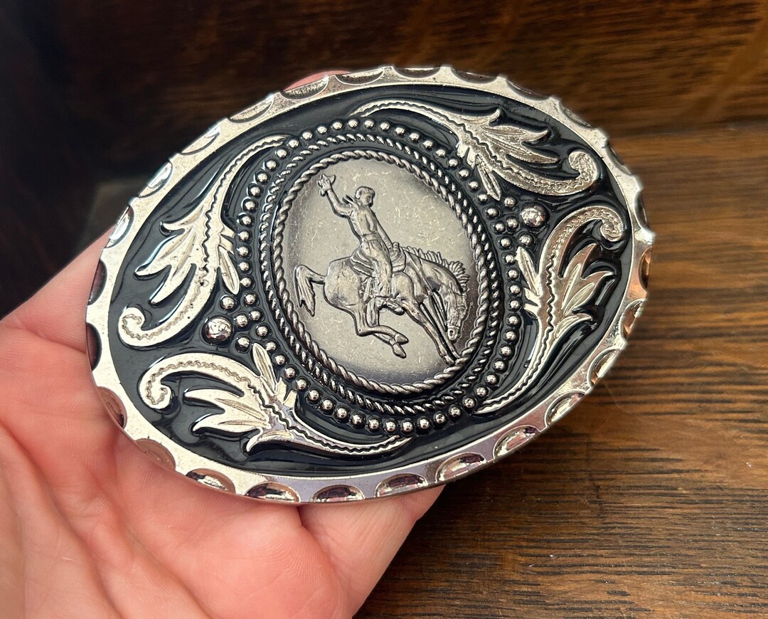 Bucking Bronco Belt Buckle: Western Cowboy Rodeo PBR Style - Etsy