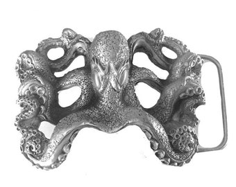 Octopus Belt Buckle - Etsy
