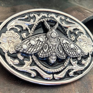 Moth Eye Belt Buckle Metal Insect Death Goth Punk Retro Unisex Jewelry ...