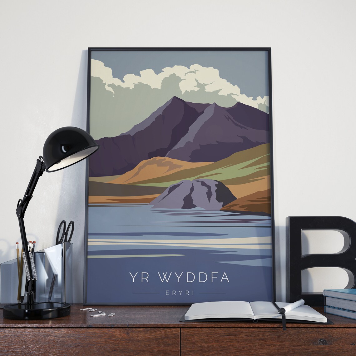 Yr Wyddfa Eryri Print. Gogledd Cymru. Mountain Print. Mountain Poster ...