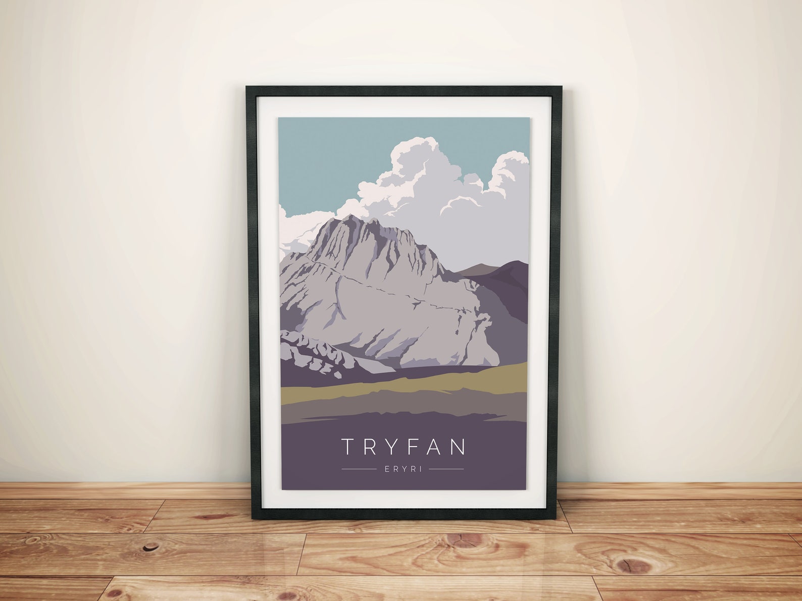 Tryfan Eryri Art Print. Gogledd Cymru. Mountain Print. - Etsy UK