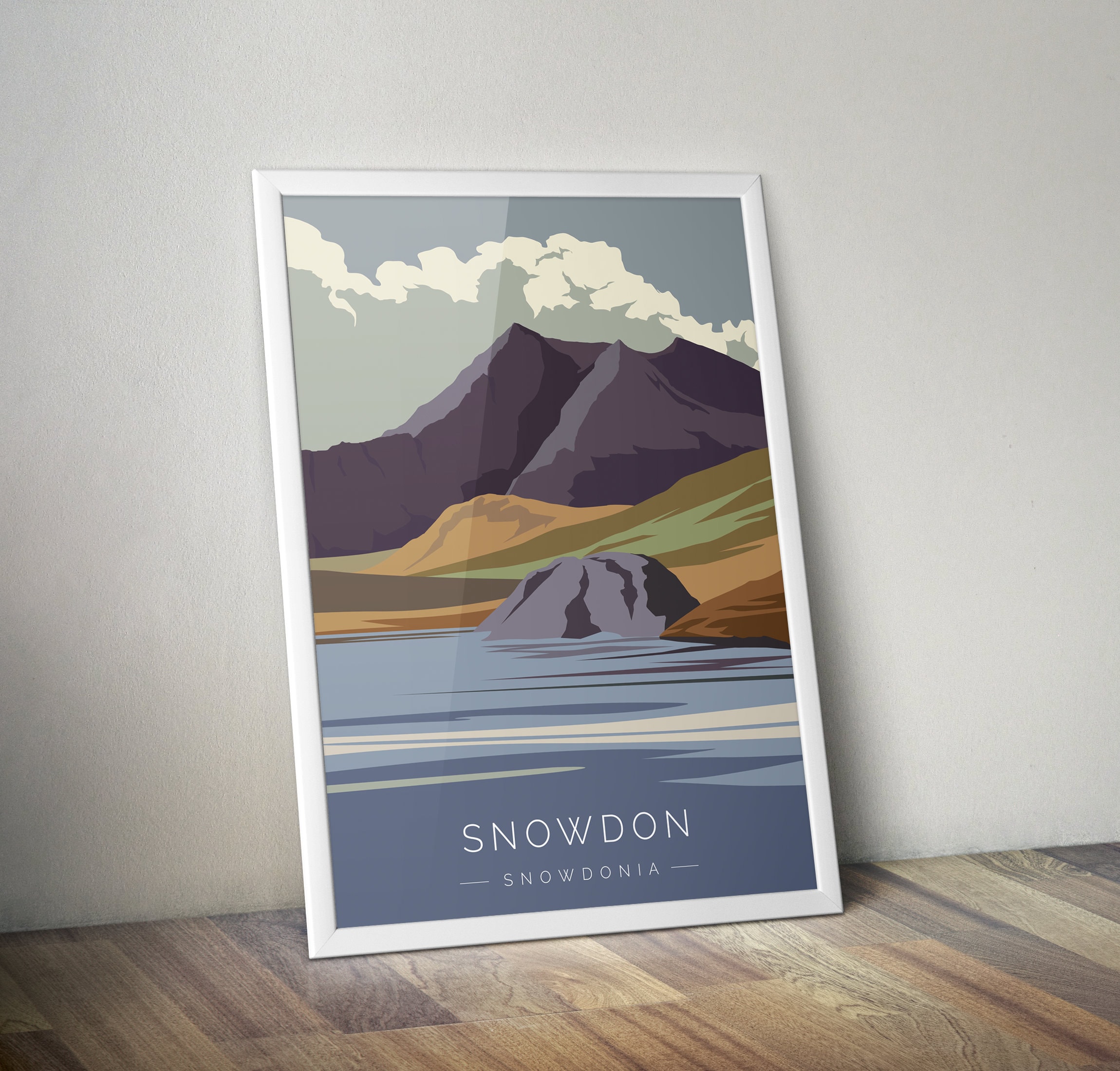 Snowdon Print. Snowdonia. North Wales. Mountain Print. Mountain Poster ...