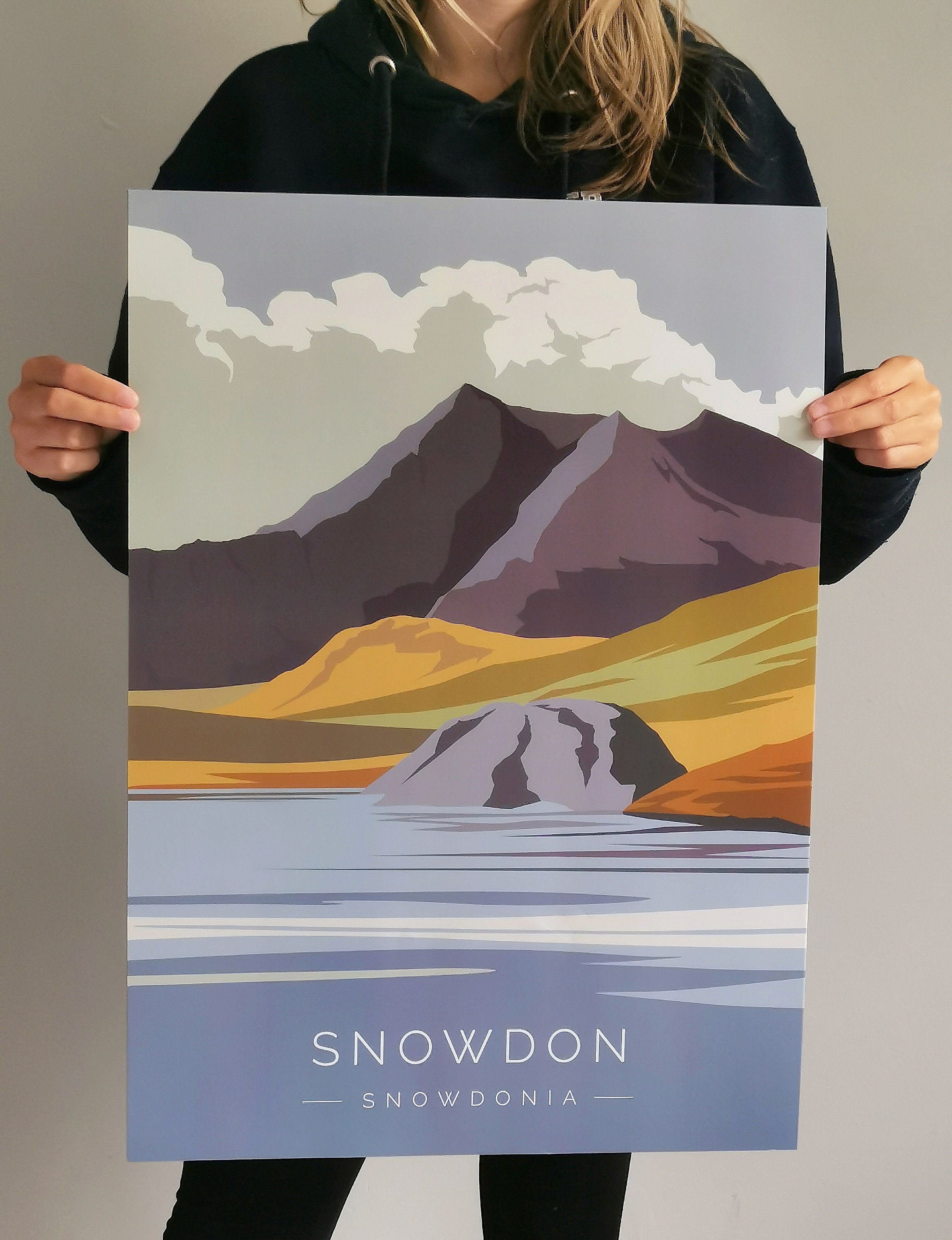 Snowdon Print. Snowdonia. North Wales. Mountain Print. Mountain Poster ...