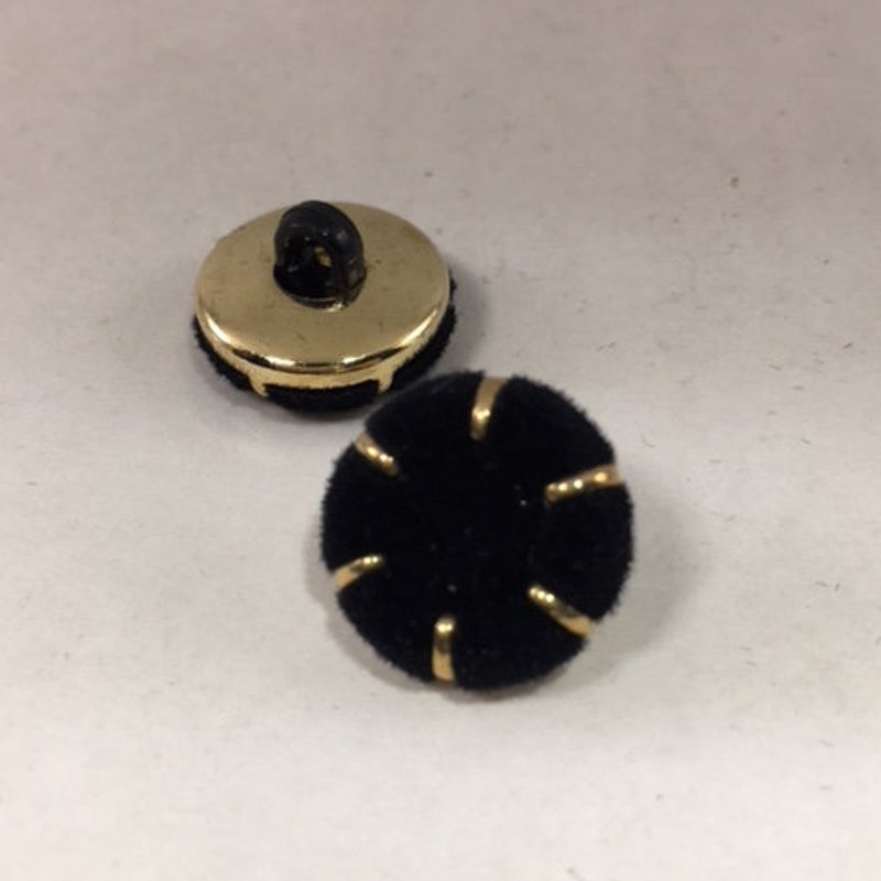 Black Velvet Buttons - Etsy UK
