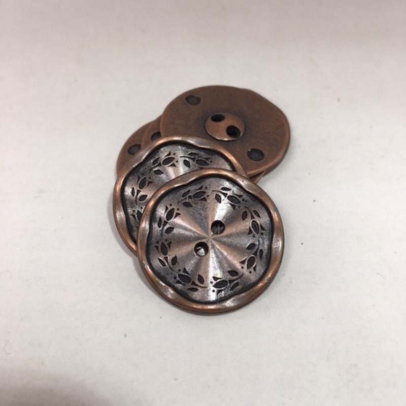Copper Buttons - Etsy