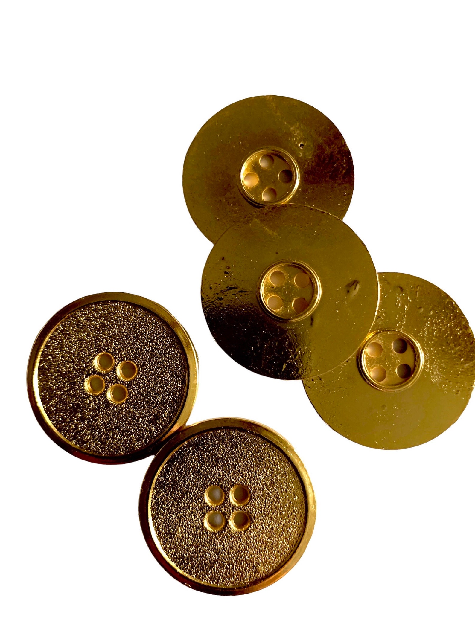 Classic 4 HOLE GOLD COAT Button A7 - Etsy