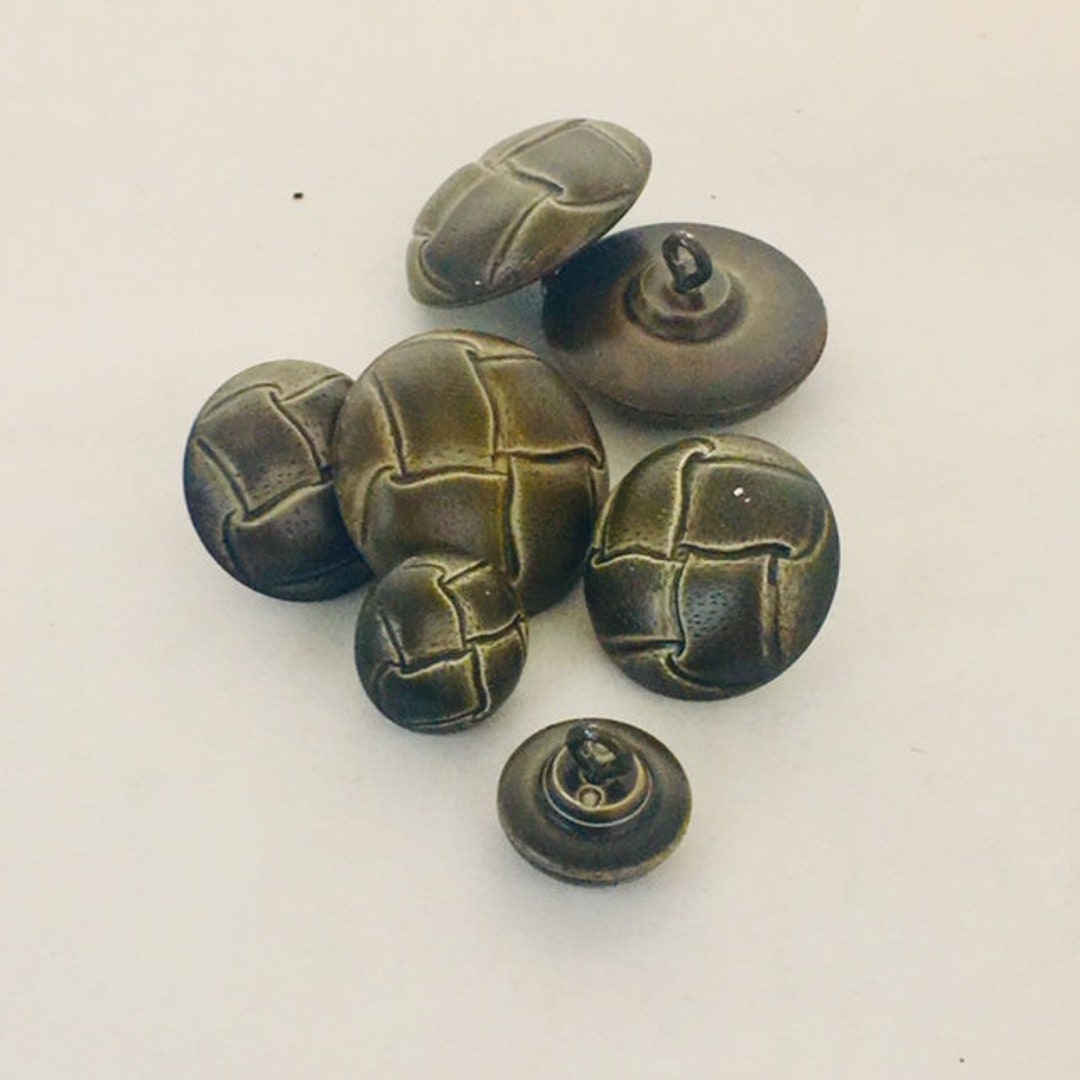 LEATHERLIKE DOME BRAIDED Button C4 - Etsy