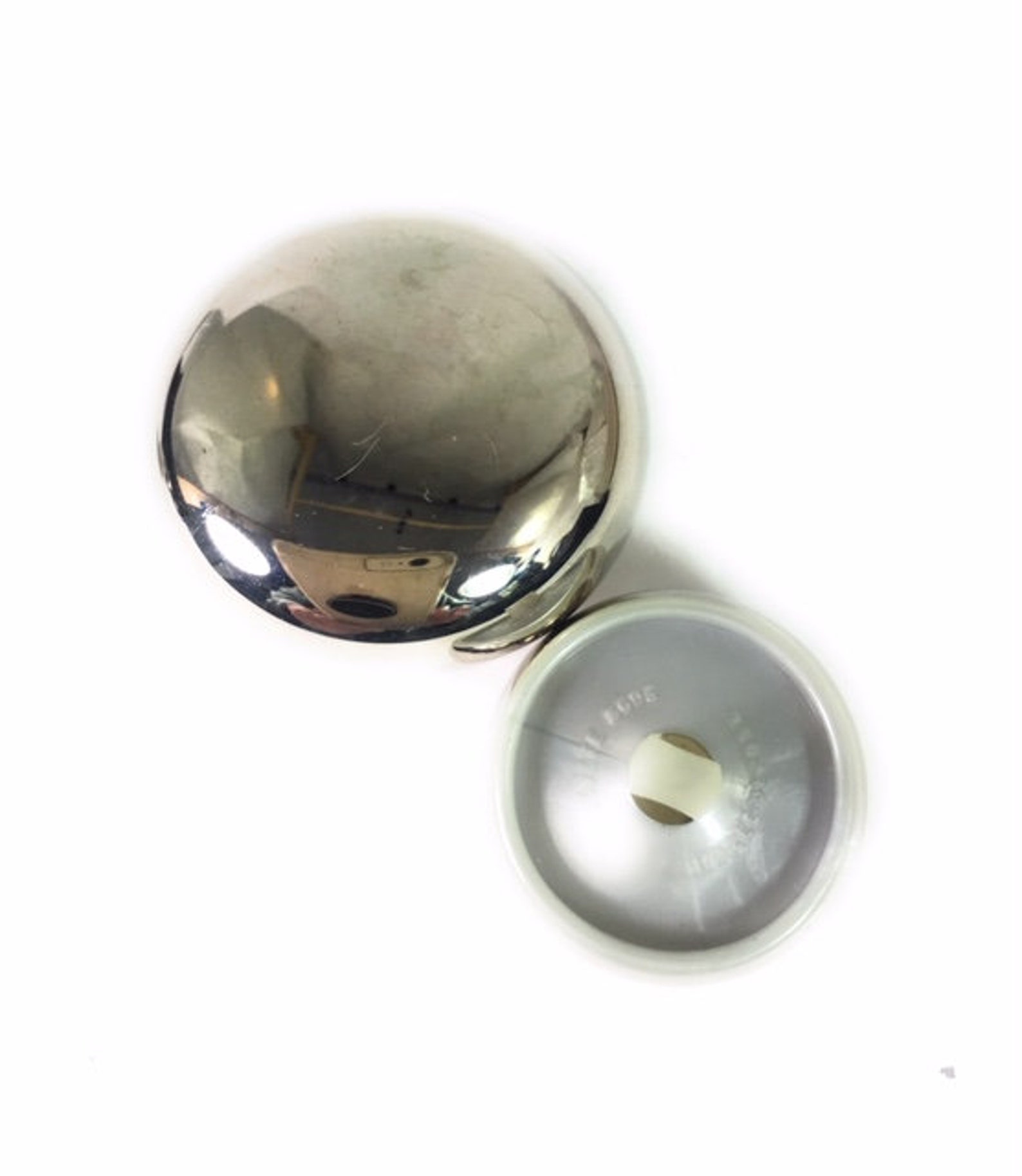 SILVER DOME BUTTONS B14-15 | Etsy