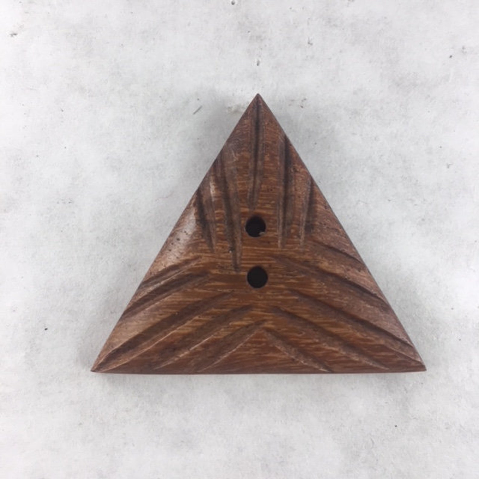 WOOD TRIANGLE BUTTONS D5 - Etsy