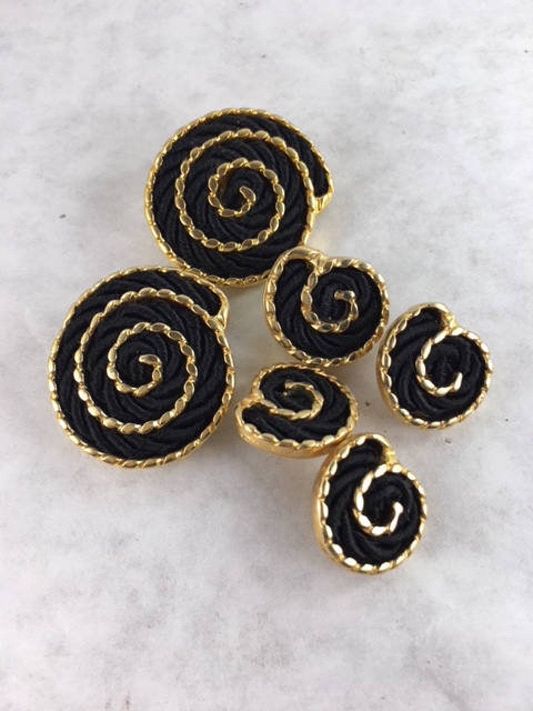 BRAIDED GOLD SPIRAL Buttons E1 - Etsy