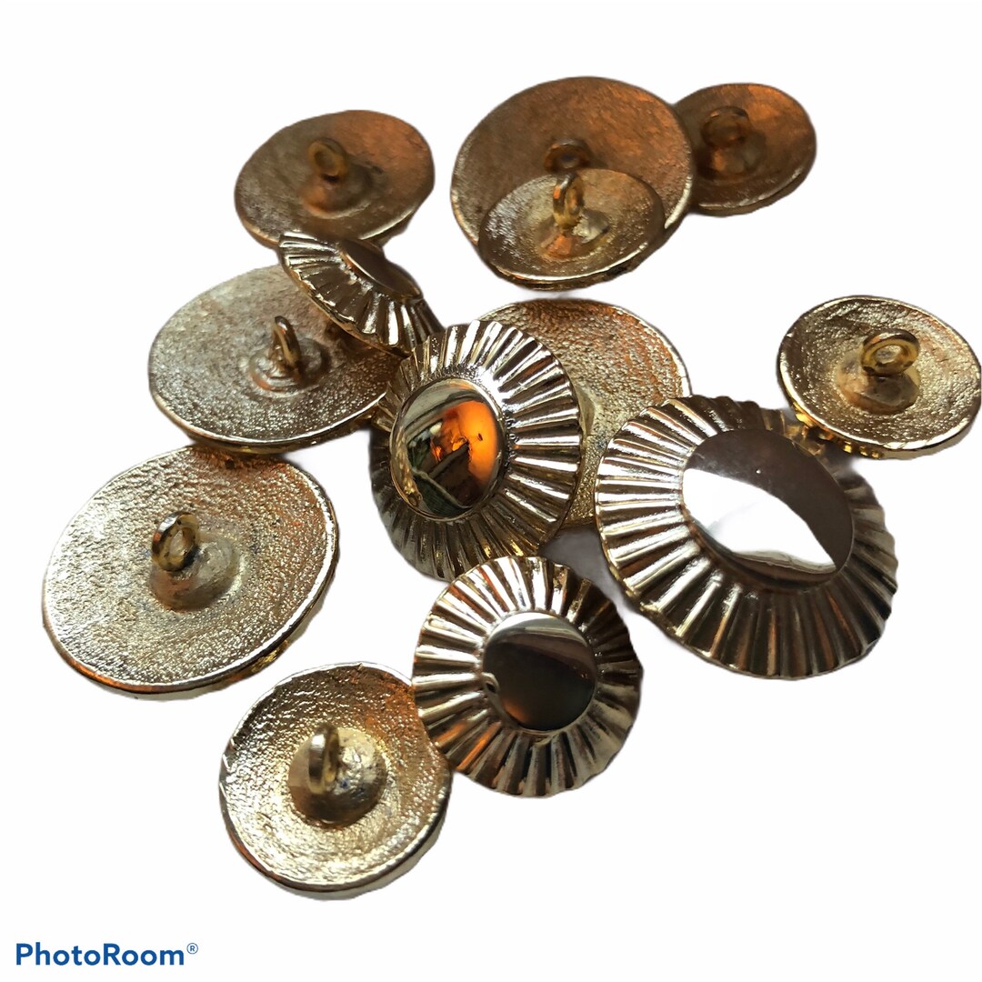 SUNRAY GOLD SINY Buttons. A23 - Etsy