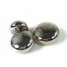 SILVER DOME BUTTONS B14-15 - Etsy