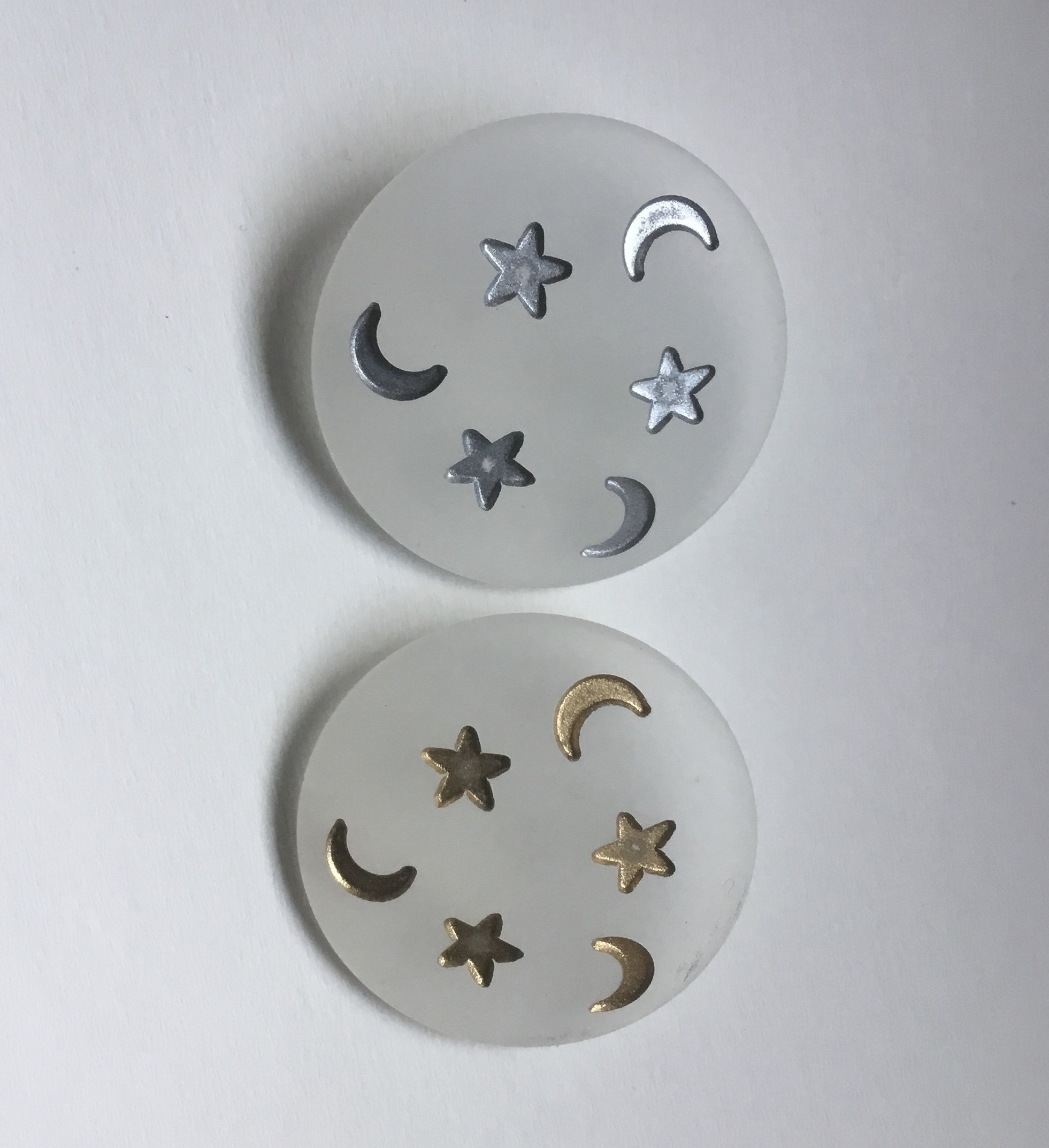 MOON & STARS BUTTON C3 - Etsy