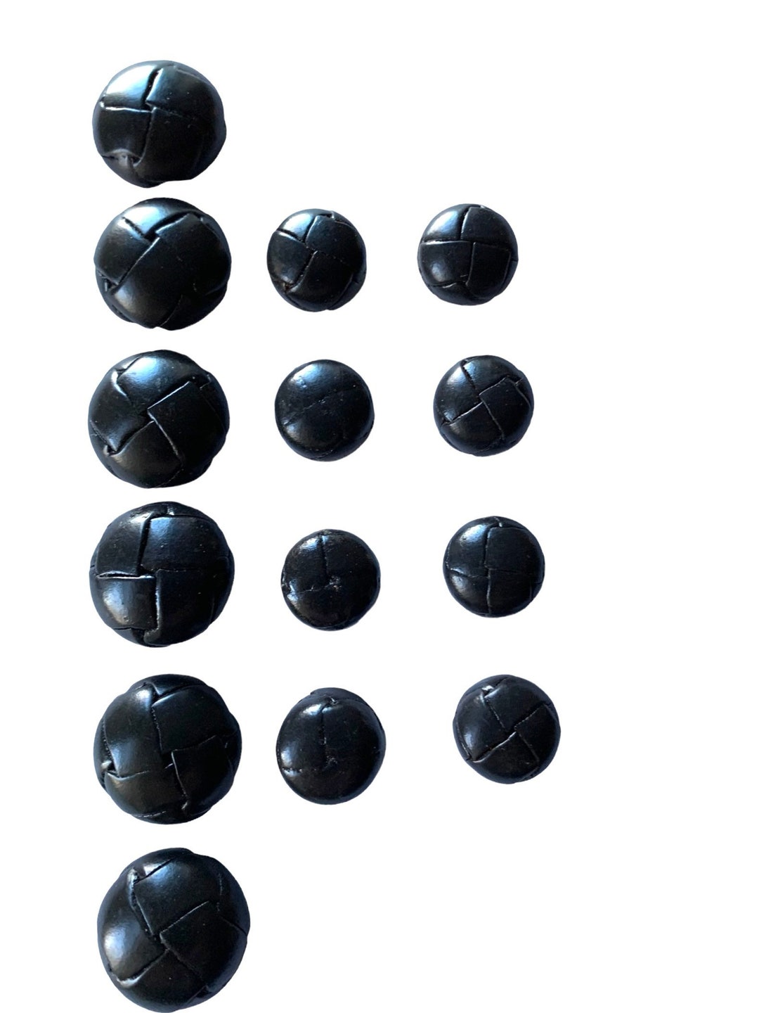 BLACK LEATHER BLAZER Buttons E2 - Etsy