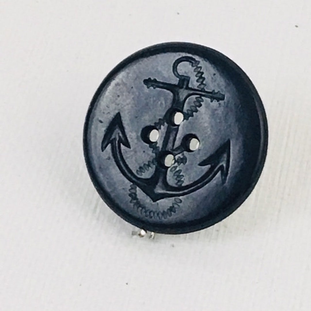ANCHOR PEA COAT Classic Button C3 - Etsy