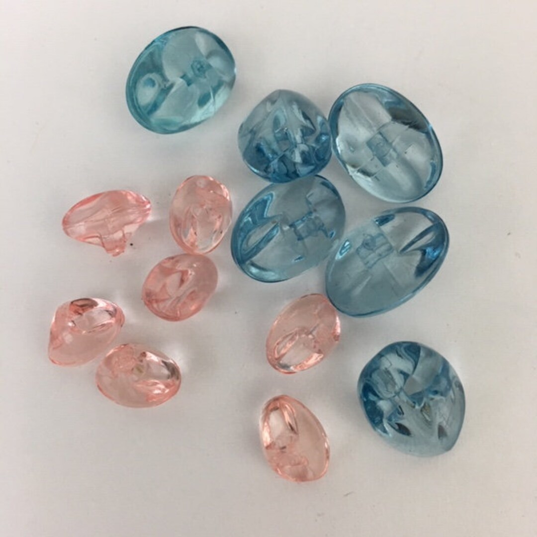 FACETED TINTED TEARDROP Buttons C3 - Etsy