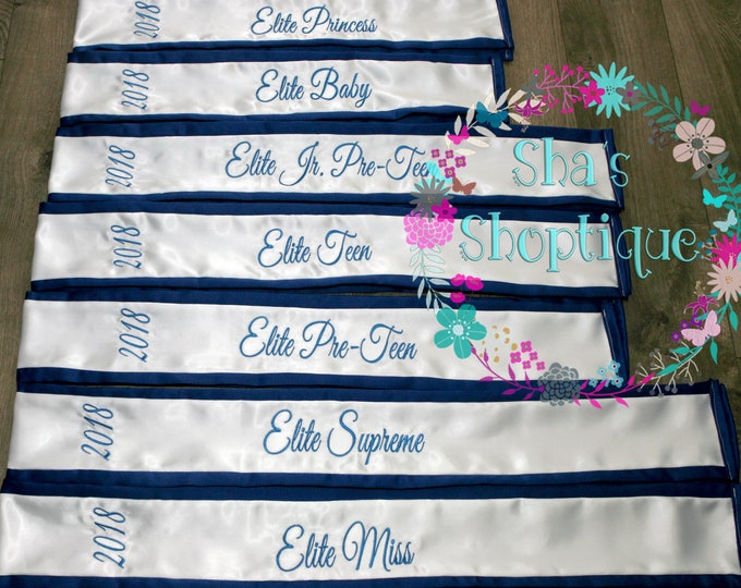 Sashes-pageant Sashes- Wedding Sashes- Birthday Sashes- Banners - Etsy