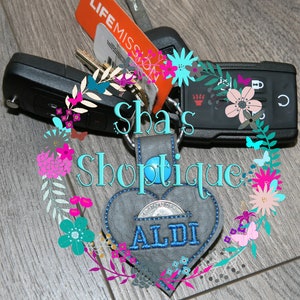 Aldi Keychain - Quarter Holder - Keychain - Keyfob - Etsy
