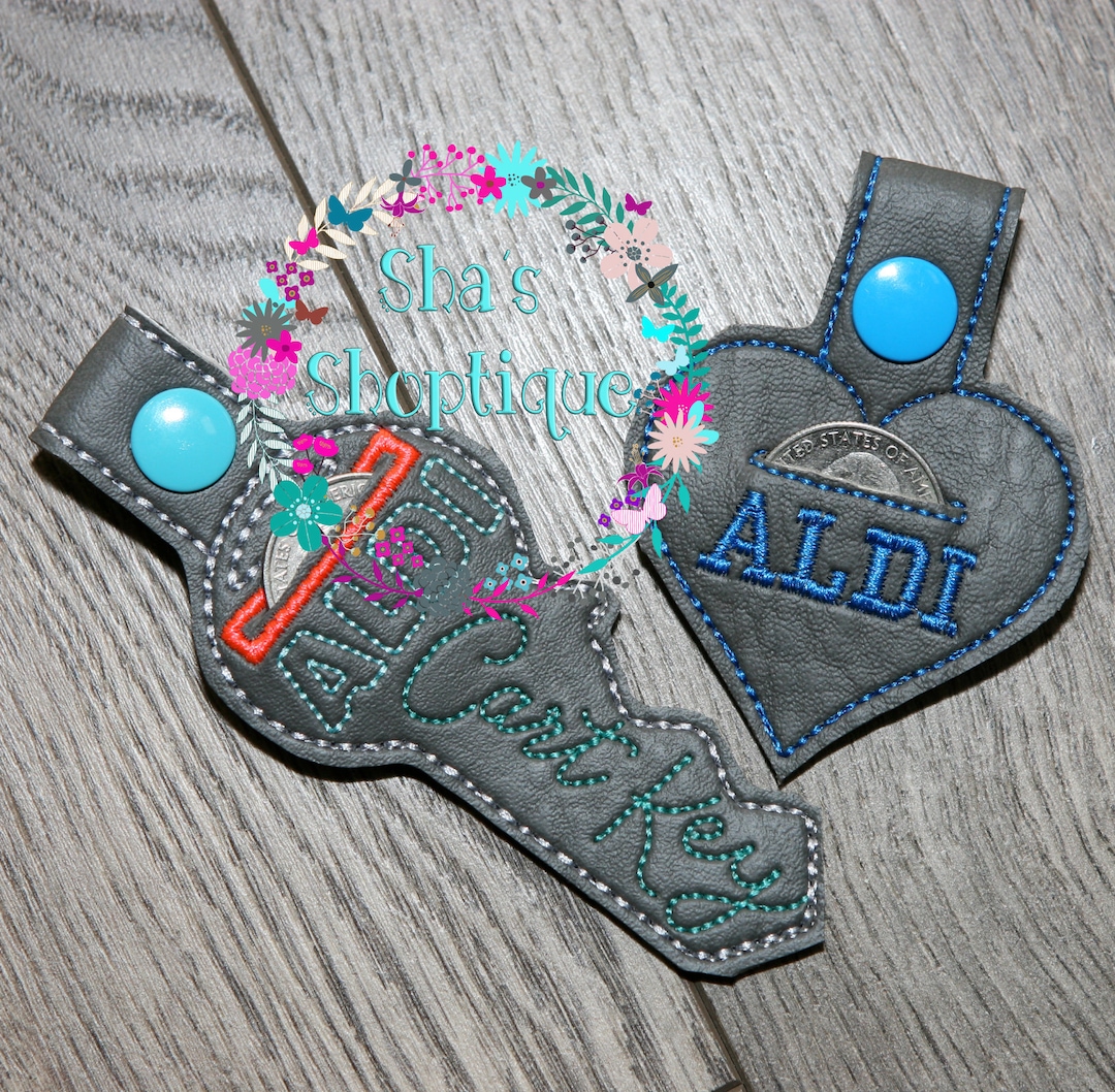 Aldi Keychain - Quarter Holder - Keychain - Keyfob - Etsy