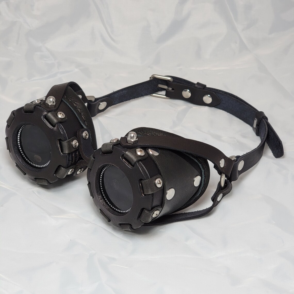 Steampunk / Dieselpunk Leather Goggles - Etsy