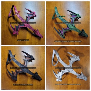 Leather Hand Dragon Cuff - Etsy