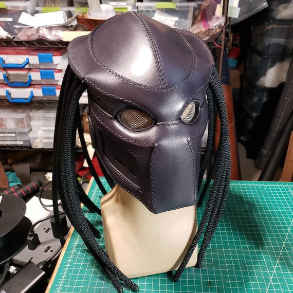 Leather Predator Mask Made to Order - Etsy