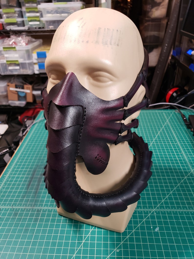 Leather Alien Facehugger Mask Made to Order - Etsy