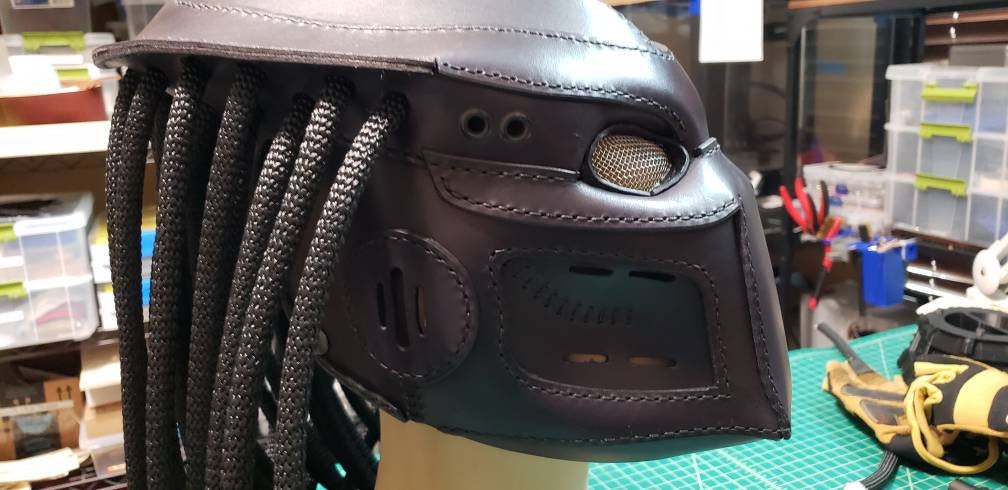 Leather Predator Mask Made to Order - Etsy