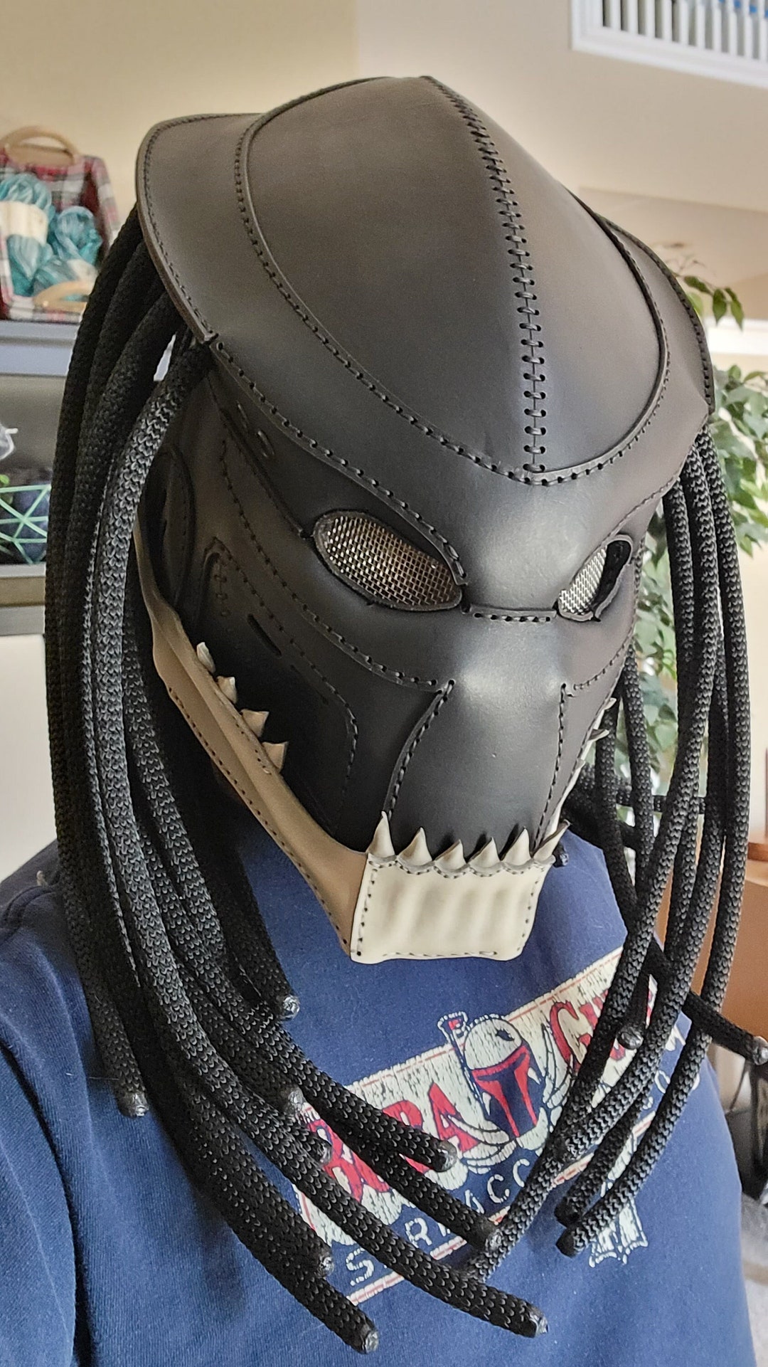 Leather Predator Mask - Made to Order - Etsy