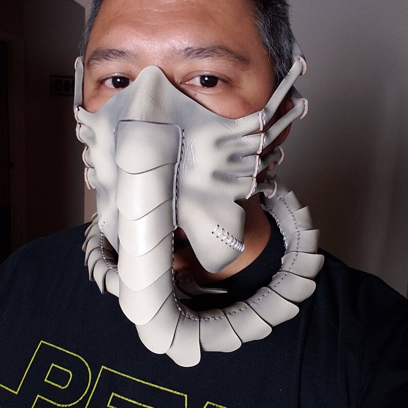 Leather Alien Facehugger Mask Made to Order - Etsy
