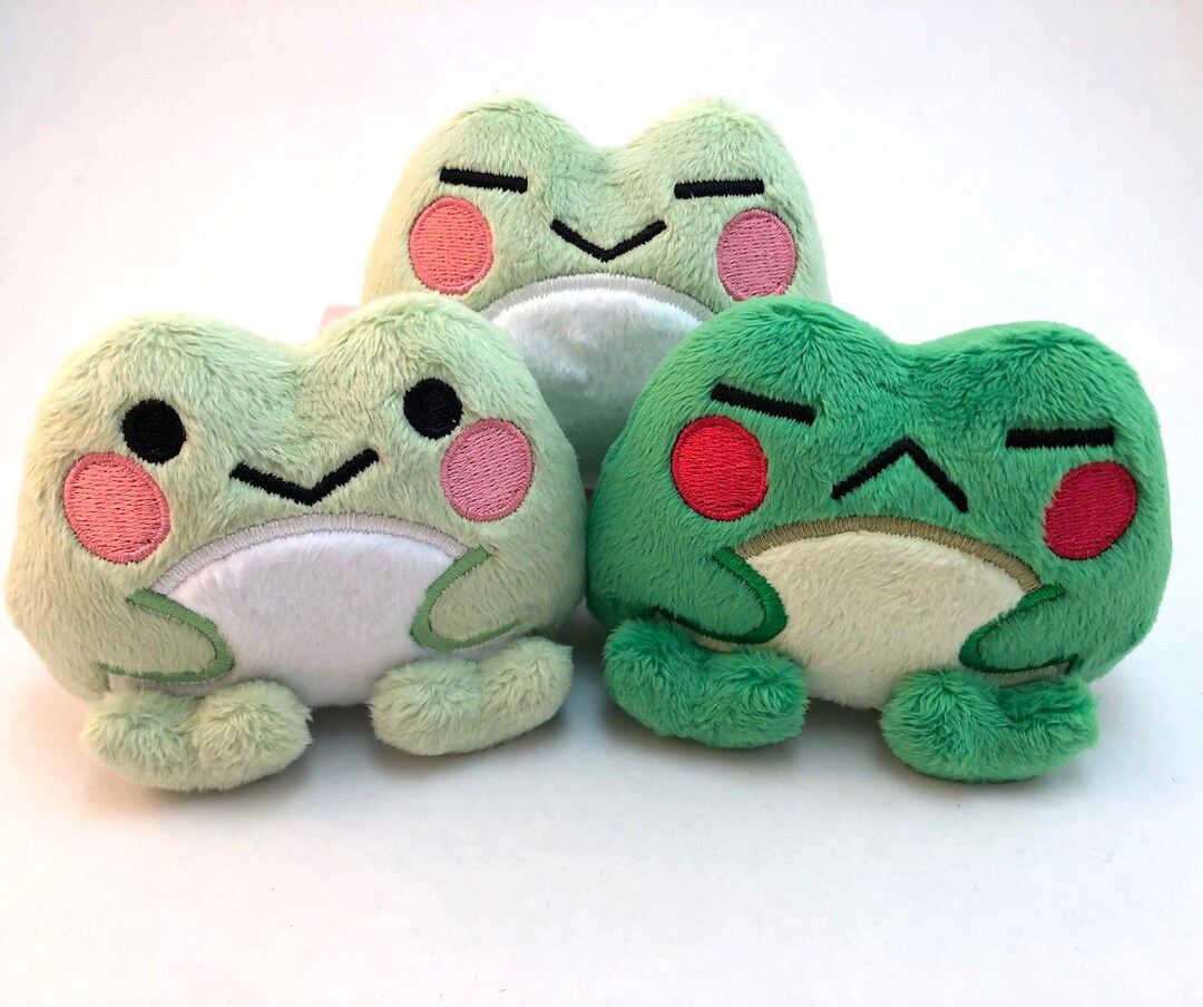 Froggy Plush: Happy, Sleepy, or Grumpy - Etsy