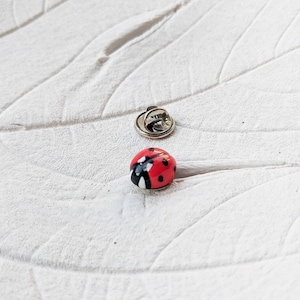 Realistic Ladybug Miniature Pin | Small Ladybird Push Pin | Tiny Red ...