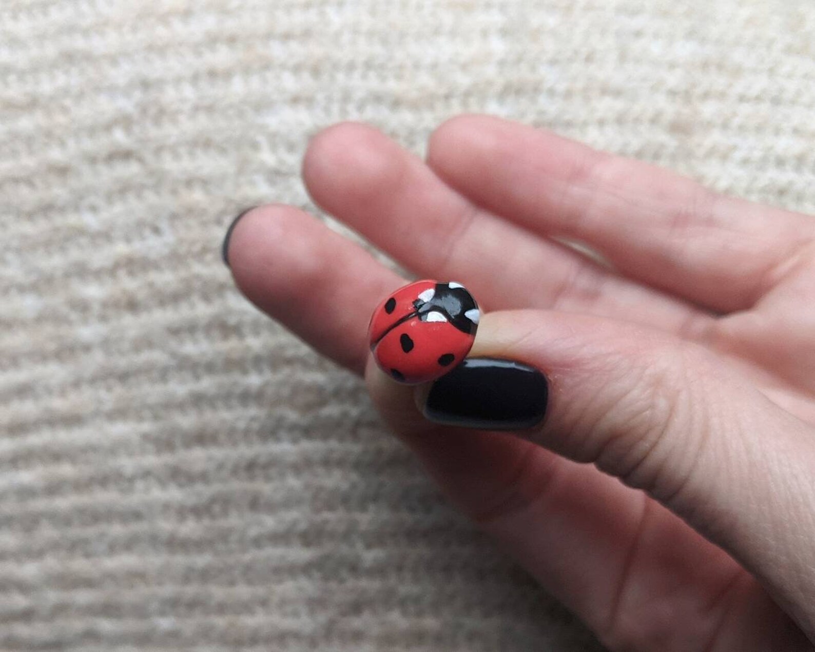 Realistic Ladybug Miniature Pin | Small Ladybird Push Pin | Tiny Red ...