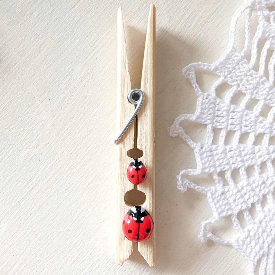 Realistic Life-sized Ladybug Pin | Handcrafted Nature-inspired Jewelry ...