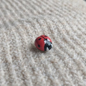 Realistic Ladybug Miniature Pin | Small Ladybird Push Pin | Tiny Red ...
