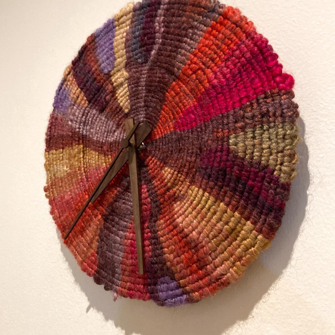 Bohemian Macrame Wall Clock Unique, Rustic Clock for Wall, Spiral ...