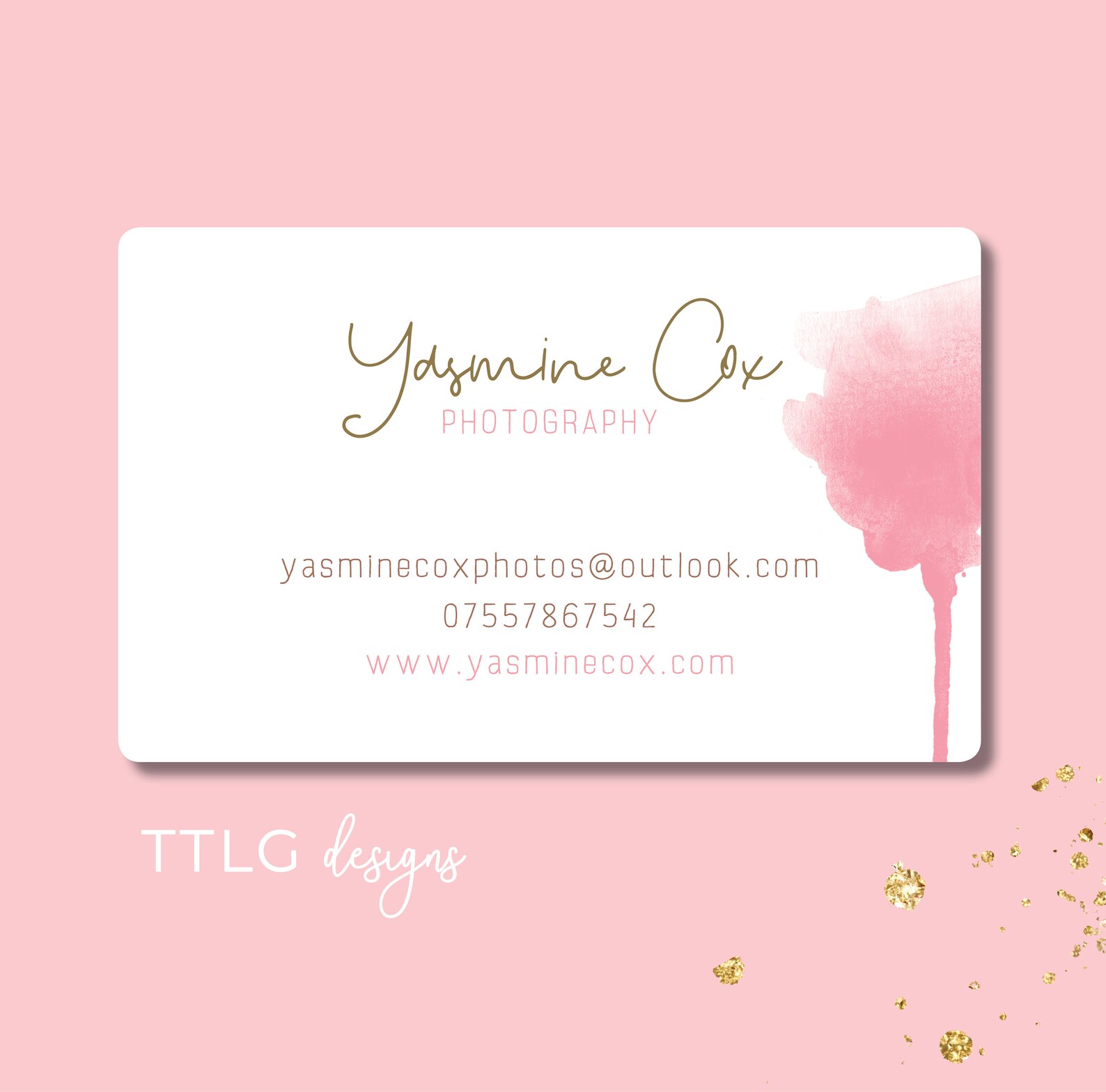 Premade Pink Watercolour Logo Design | Candyfloss | Feminine Logo ...