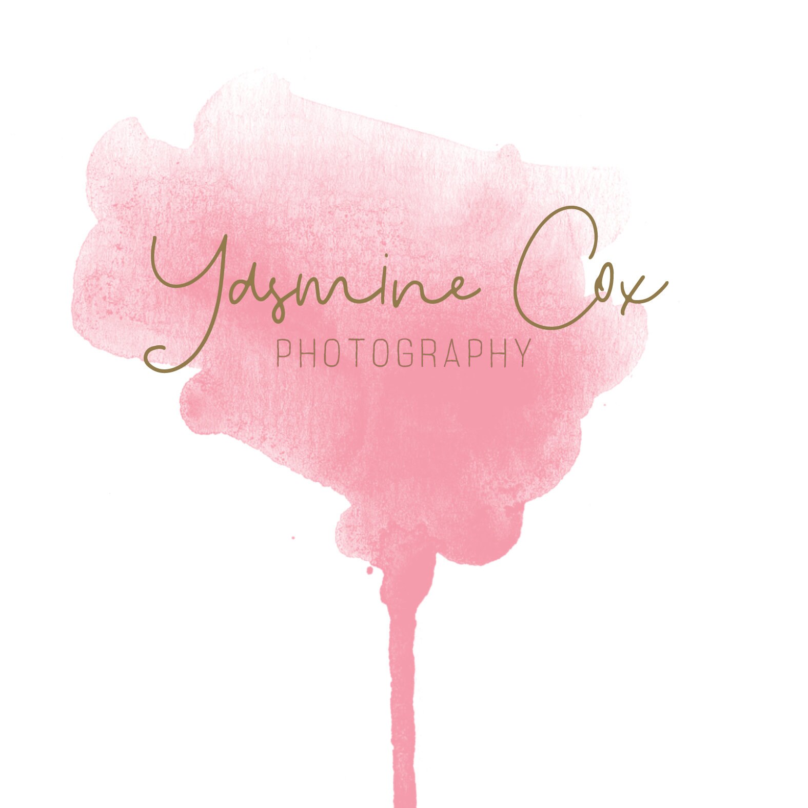 Premade Pink Watercolour Logo Design | Candyfloss | Feminine Logo ...