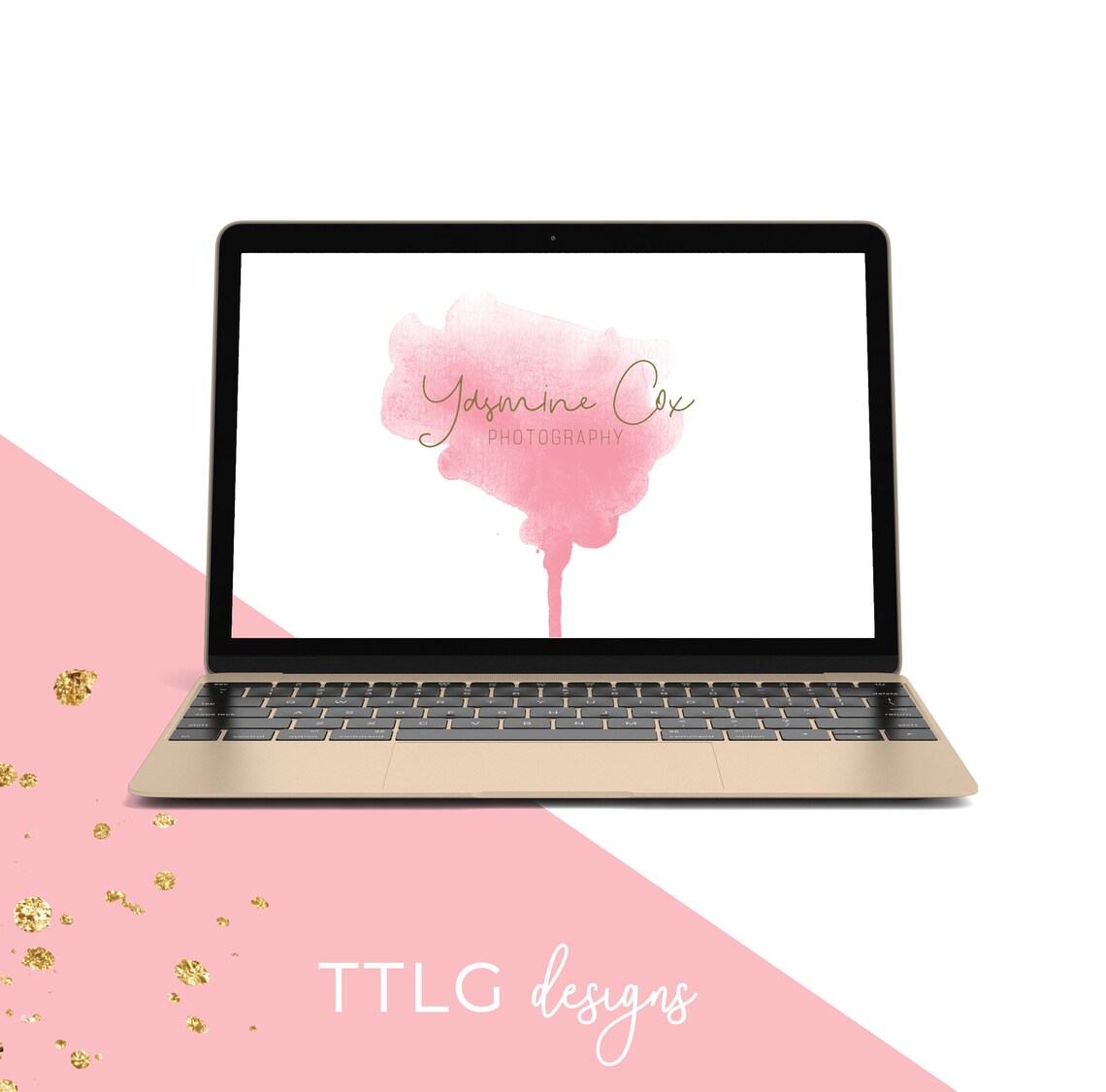 Premade Pink Watercolour Logo Design | Candyfloss | Feminine Logo ...