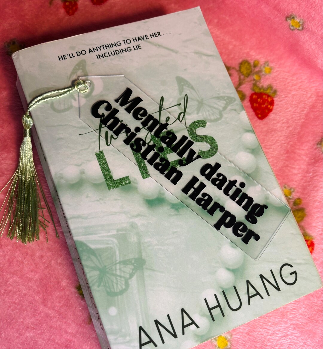 Mentally Dating Christian Harper | Twisted Lies | Acrylic Bookmark With ...